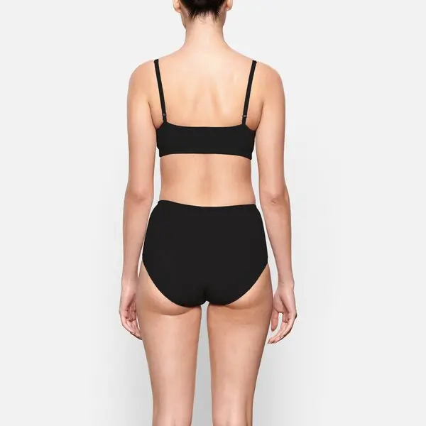 SKIMS Scoop Bralette | | | Cotton Jersey - Soot