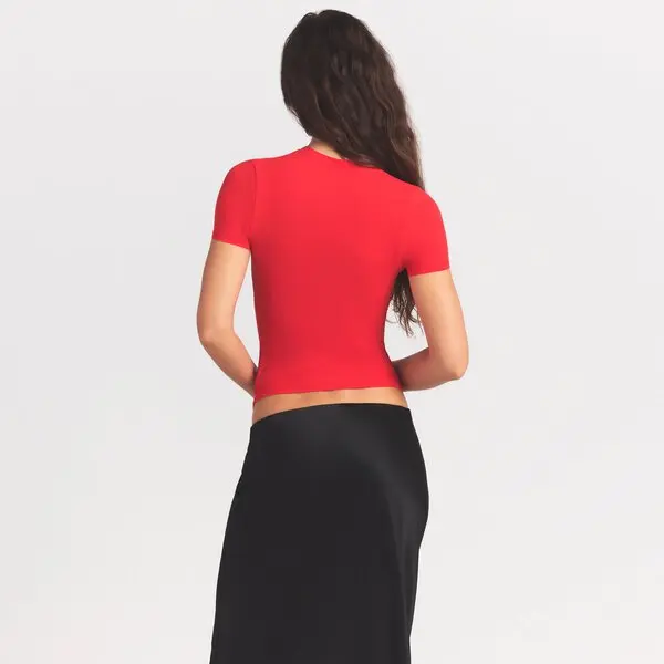 SKIMS Fits Everybody T-shirt - Cherry