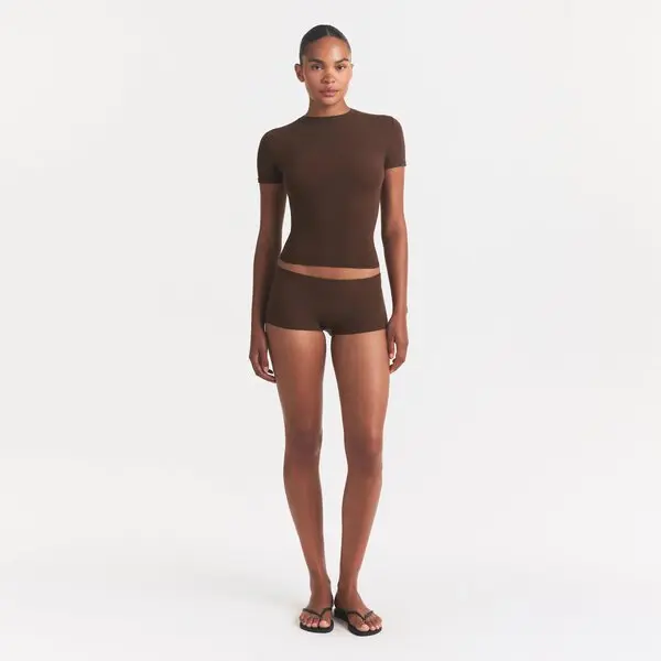 SKIMS Fits Everybody T-shirt - Cocoa