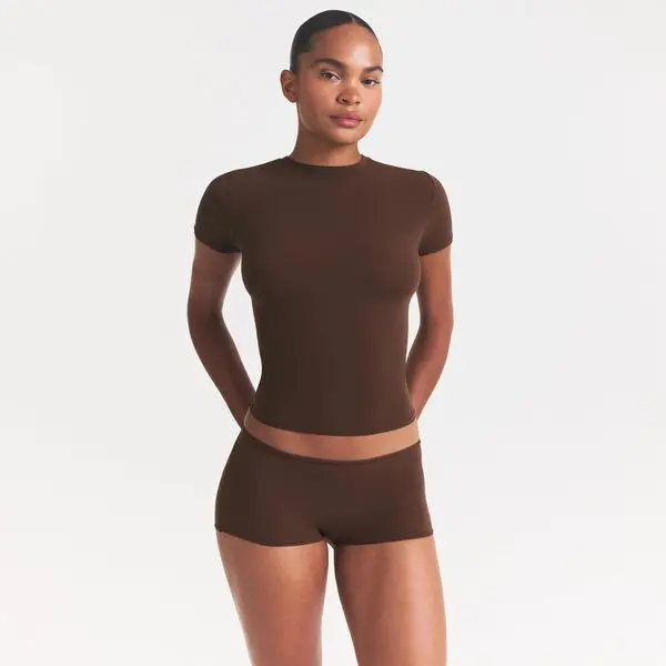 SKIMS Fits Everybody T-shirt - Cocoa