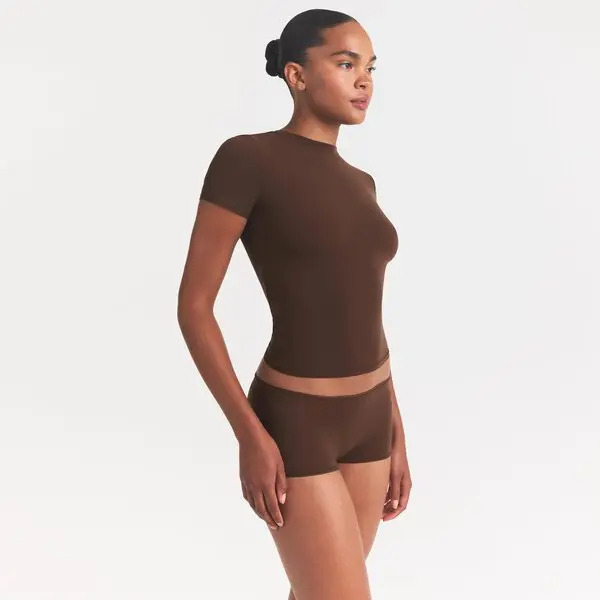 SKIMS Fits Everybody T-shirt - Cocoa