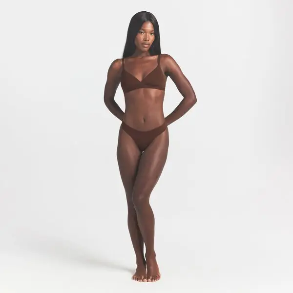 SKIMS Crossover Bralette | Medium Neutral | | Fits Everybody - Cocoa