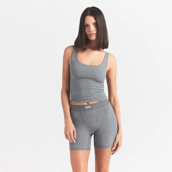 SKIMS Soft Lounge Tank Top - Heather Grey