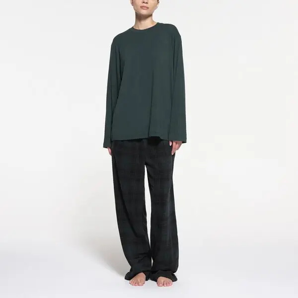 SKIMS Boyfriend Long Sleeve T-shirt - Cypress