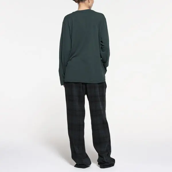 SKIMS Boyfriend Long Sleeve T-shirt - Cypress
