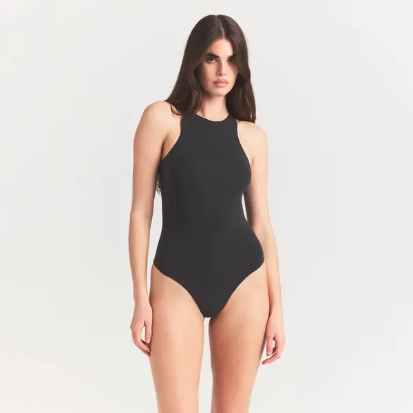 SKIMS High Neck Bodysuit - Onyx