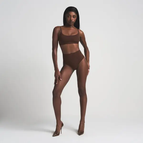 SKIMS Fits Everybody High Waisted Thong - Cocoa