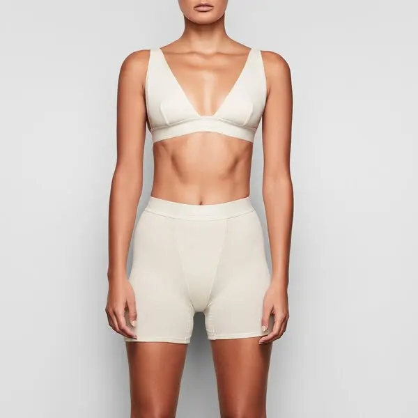 SKIMS Cotton Rib Boxer - Bone