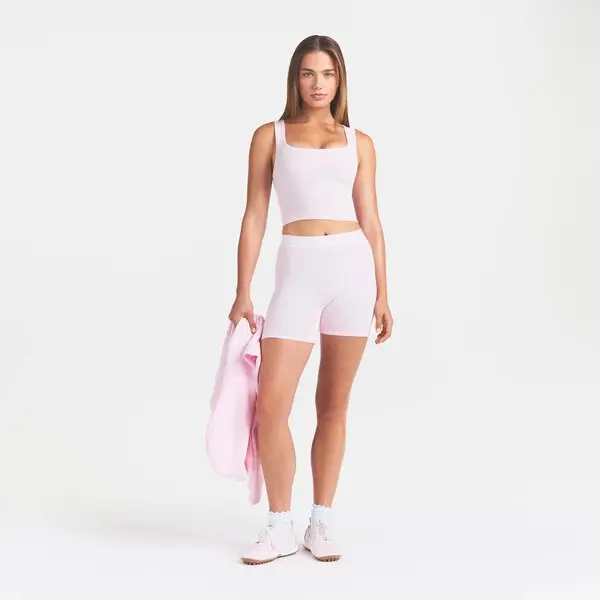 SKIMS Cotton Rib Boxer - Cherry Blossom