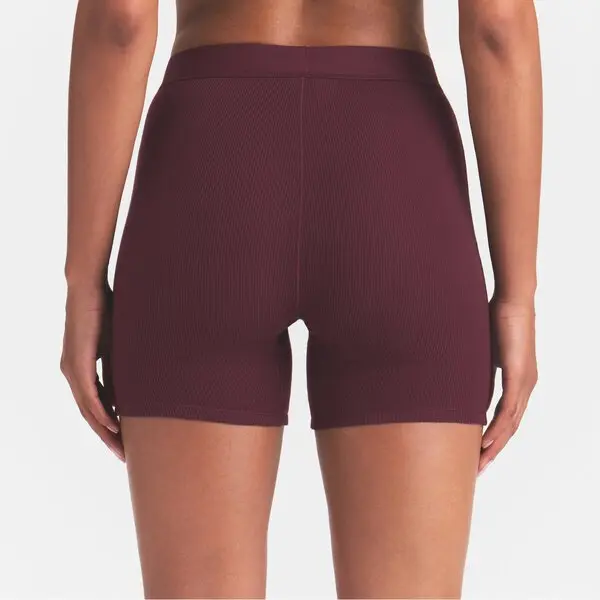SKIMS Cotton Rib Boxer - Currant