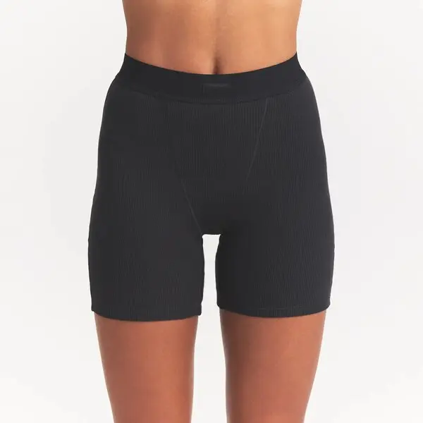 SKIMS Cotton Rib Boxer - Soot