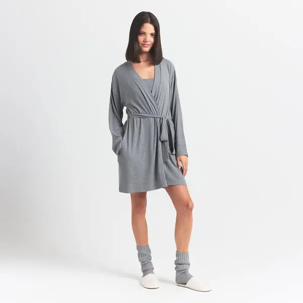 SKIMS Robe | Light Neutral | | Soft Lounge - Heather Grey