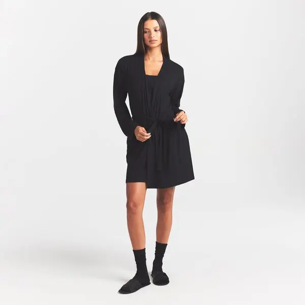 SKIMS Robe | Light Neutral | | Soft Lounge - Onyx