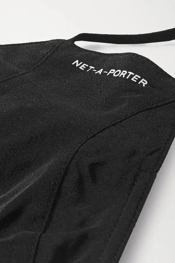 Net-a-porter Printed Recycled Silk-crepe Face Mask