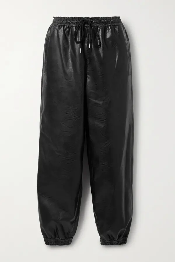 Stella McCartney Kira Vegetarian Leather Track Pants