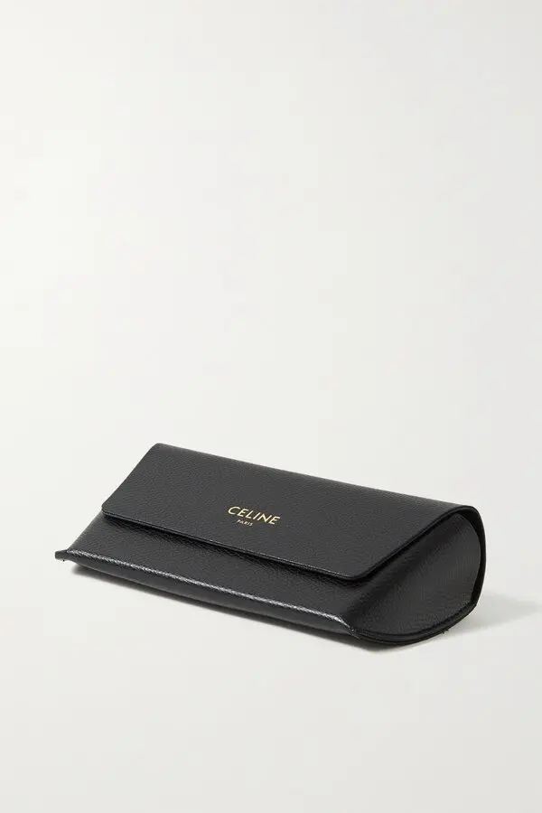 Celine Triomphe Oval Sunglasses - Black
