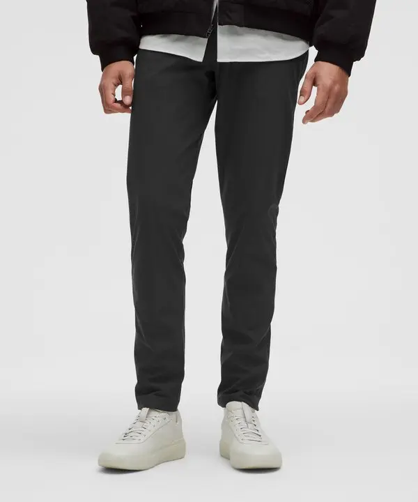 Lululemon Abc Slim-fit 5-pocket Pants With 32l Inseam - Obsidian