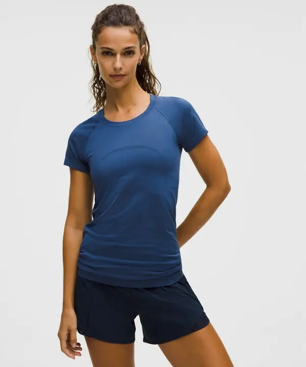 Lululemon Swiftly Tech Short-sleeve Shirt 2.0 - Blue Twill