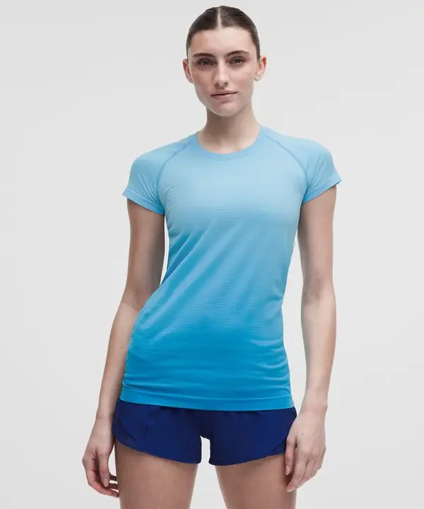 Lululemon Swiftly Tech Short-sleeve Shirt 2.0 - Ombre Dye Blueberry Multi