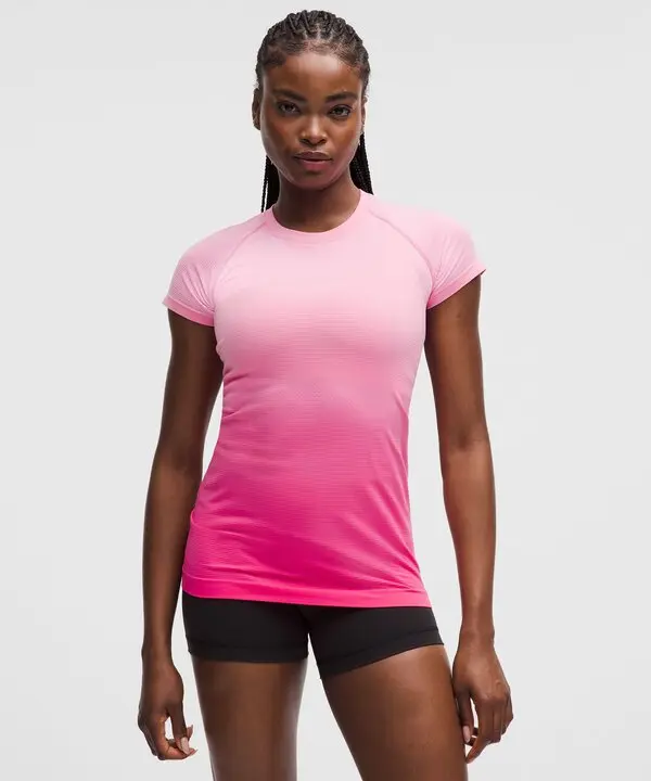 Lululemon Swiftly Tech Short-sleeve Shirt 2.0 - Ombre Dye Strawberry Multi