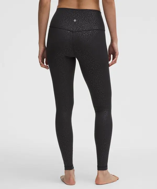 Lululemon High-rise Pant 28 - Leopardo Shift Micro Emboss Black