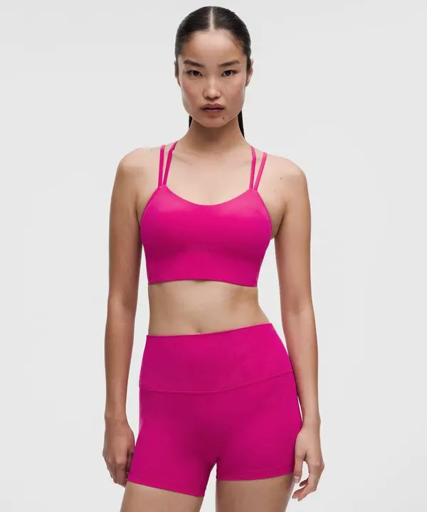 Lululemon Like A Cloud Longline Bra - Pink Flare