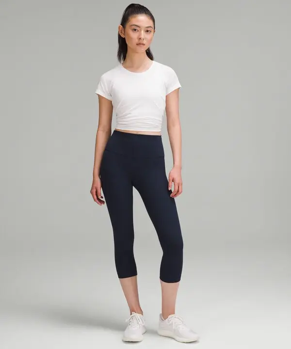 Lululemon Wunder Train High-rise Crop 21 - True Navy