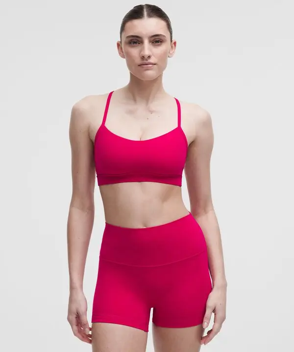 Lululemon Flow Y Bra Nulu - Mulberry Spark