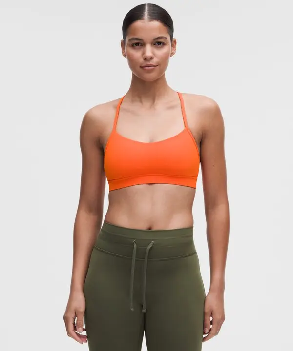 Lululemon Flow Y Bra Nulu - Orange Punch