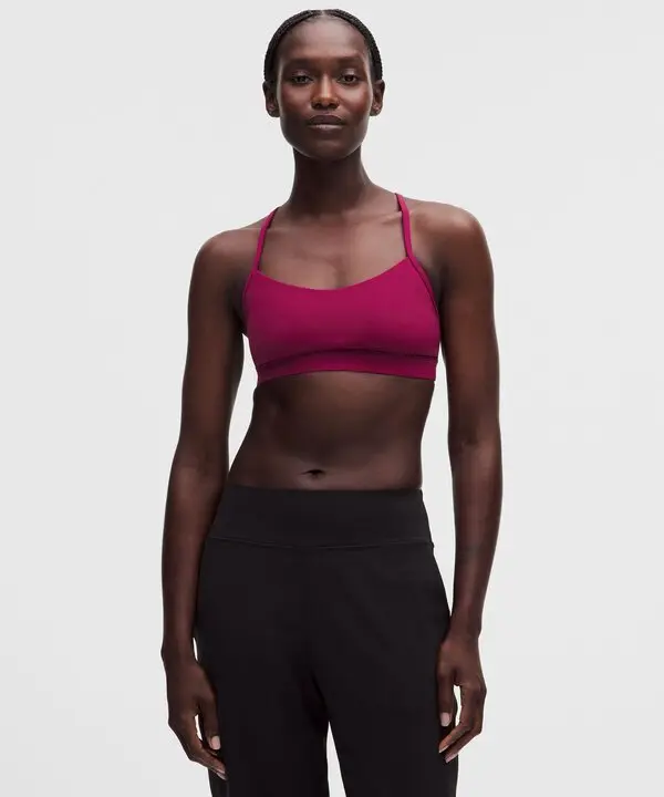 Lululemon Flow Y Bra Nulu - Raspberry Rave