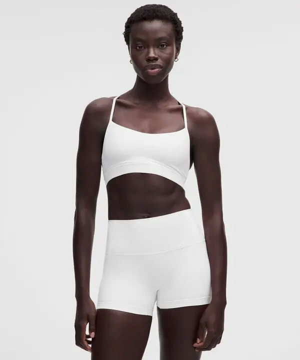 Lululemon Flow Y Nulu Racerback Bra - White
