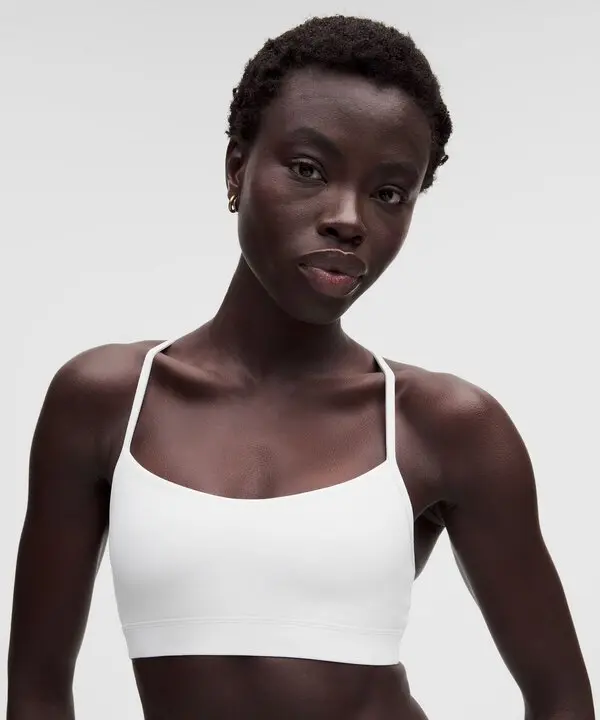 Lululemon Flow Y Nulu Racerback Bra - White