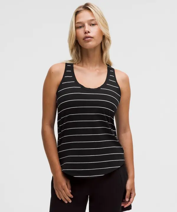 Lululemon Love Tank Top - Swap Stripe Black White