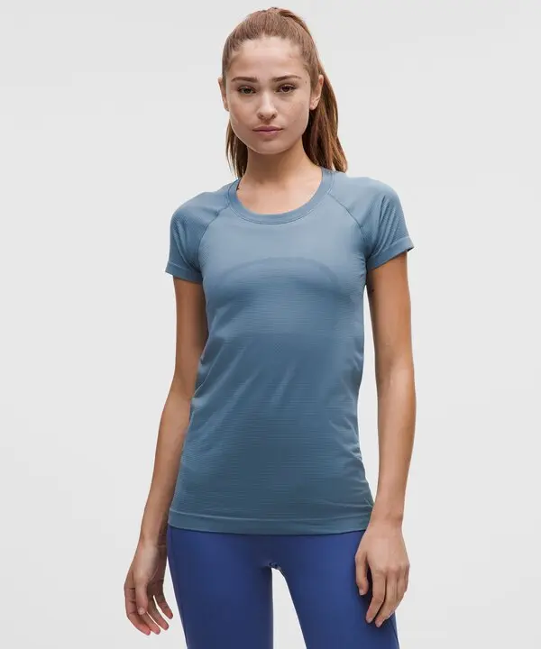 Lululemon Swiftly Tech Short-sleeve Shirt 2.0 - Steel Blue/steel Blue