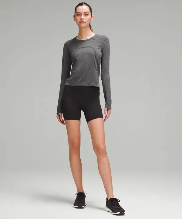 Lululemon Swiftly Tech Long-sleeve Shirt 2.0 - Spandex Stripe Black/white
