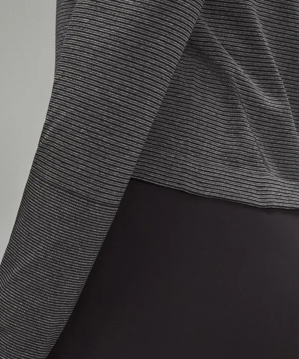 Lululemon Swiftly Tech Long-sleeve Shirt 2.0 - Spandex Stripe Black/white