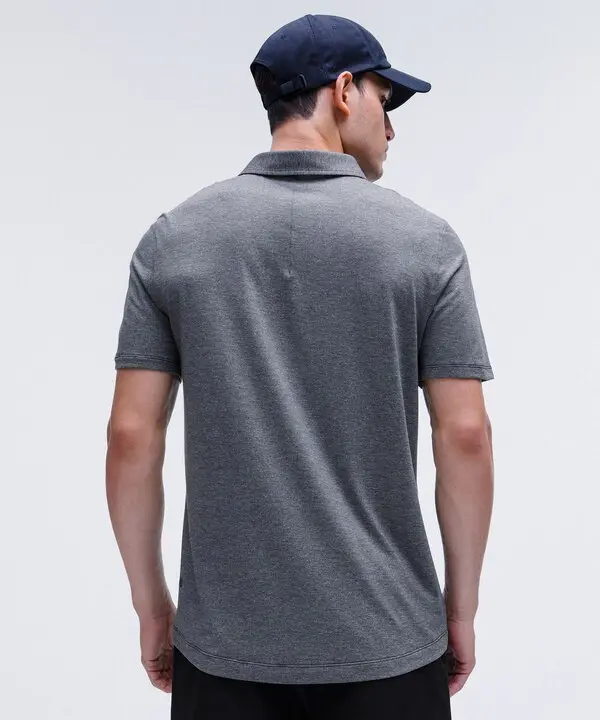 Lululemon Evolution Short-sleeve Polo Shirt - Heathered Black
