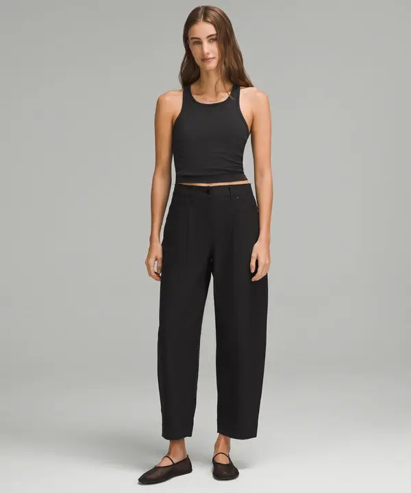Lululemon Ebb To Street Cropped Racerback Tank Top - Black