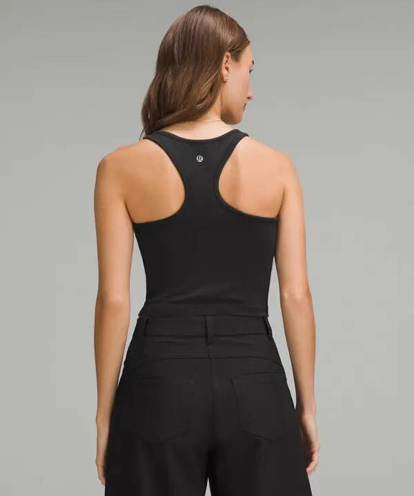 Lululemon Ebb To Street Cropped Racerback Tank Top - Black