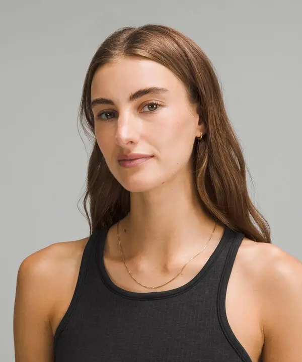 Lululemon Ebb To Street Cropped Racerback Tank Top - Black