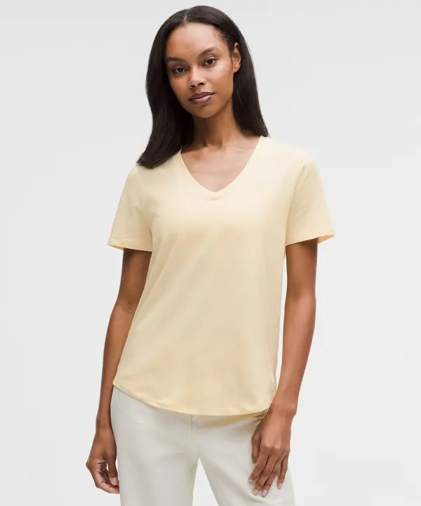 Lululemon Love V-neck T-shirt - Butter Cream