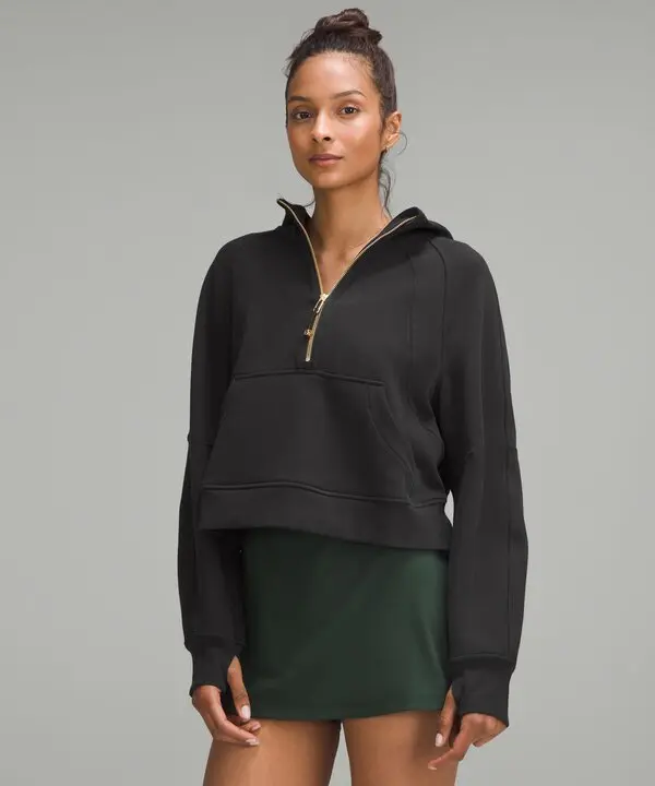 Lululemon Scuba Oversized Half-Zip Hoodie - Black/Gold