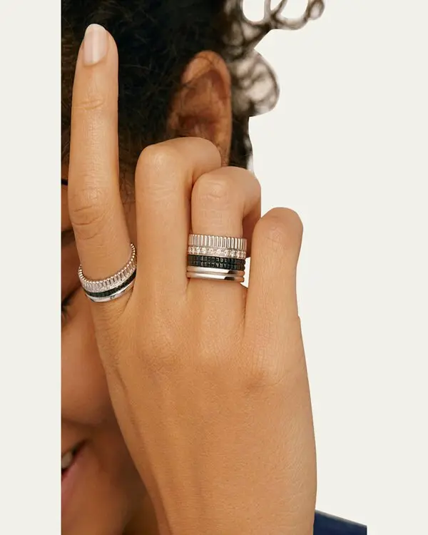 Boucheron Quatre Small Ring In With Diamonds And Black Pvd