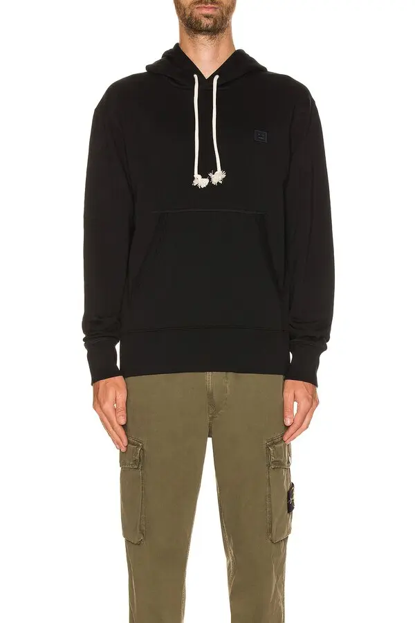 Acne Studios Fennis Face Hoodie - Black
