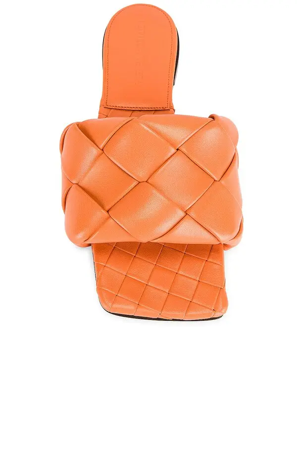 Bottega Veneta Lido Slip-on Sandals - Papaya
