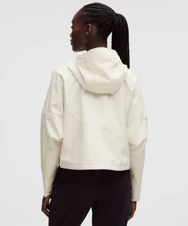 Lululemon Rain Chaser Cropped Jacket - Light Ivory