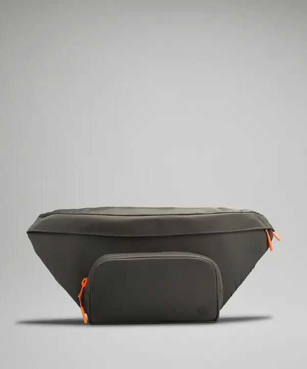 Lululemon The Rest Is Written Belt Bag - Grey Sage/highlight Orange