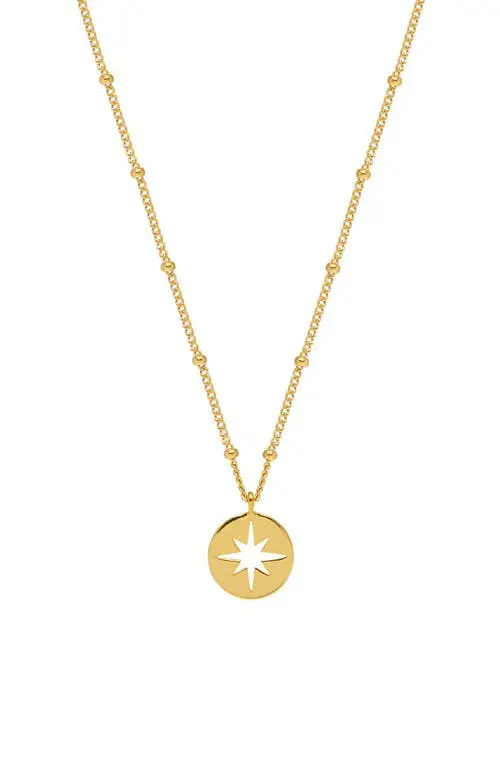 Estée Lauder Starburst Disc Pendant Necklace
