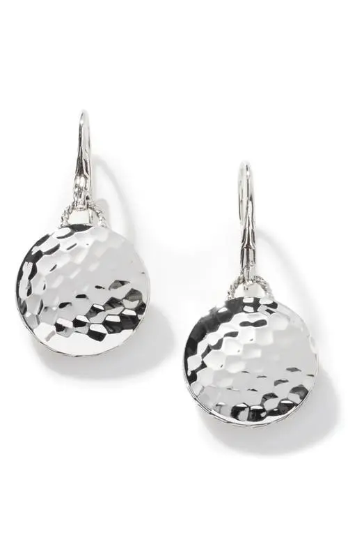 John Hardy Palu Dot Drop Earrings - Silver
