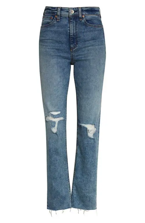 Rag & Bone Nina Ripped High Waist Ankle Cigarette Jeans